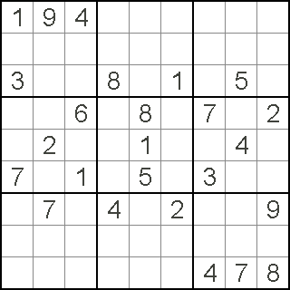 Sudoku #25788 Hard